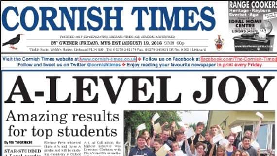 A-level results: special coverage | cornish-times.co.uk