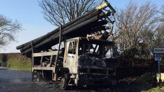 Blazing lorry | cornish-times.co.uk
