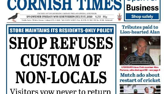 Local news, views, photos and information in your latest Cornish Times ...