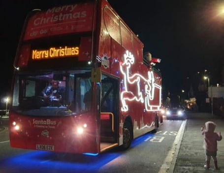Santa bus to head through Liskeard this evening | cornish-times.co.uk