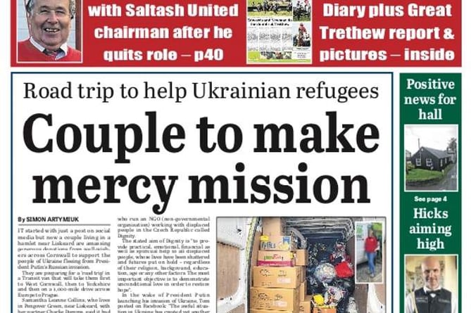 Read about some of what's inside this week's issue of the Cornish Times | cornish-times.co.uk