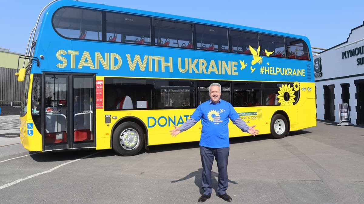 Transport firm’s blue and yellow peace bus aims to raise funds for ...