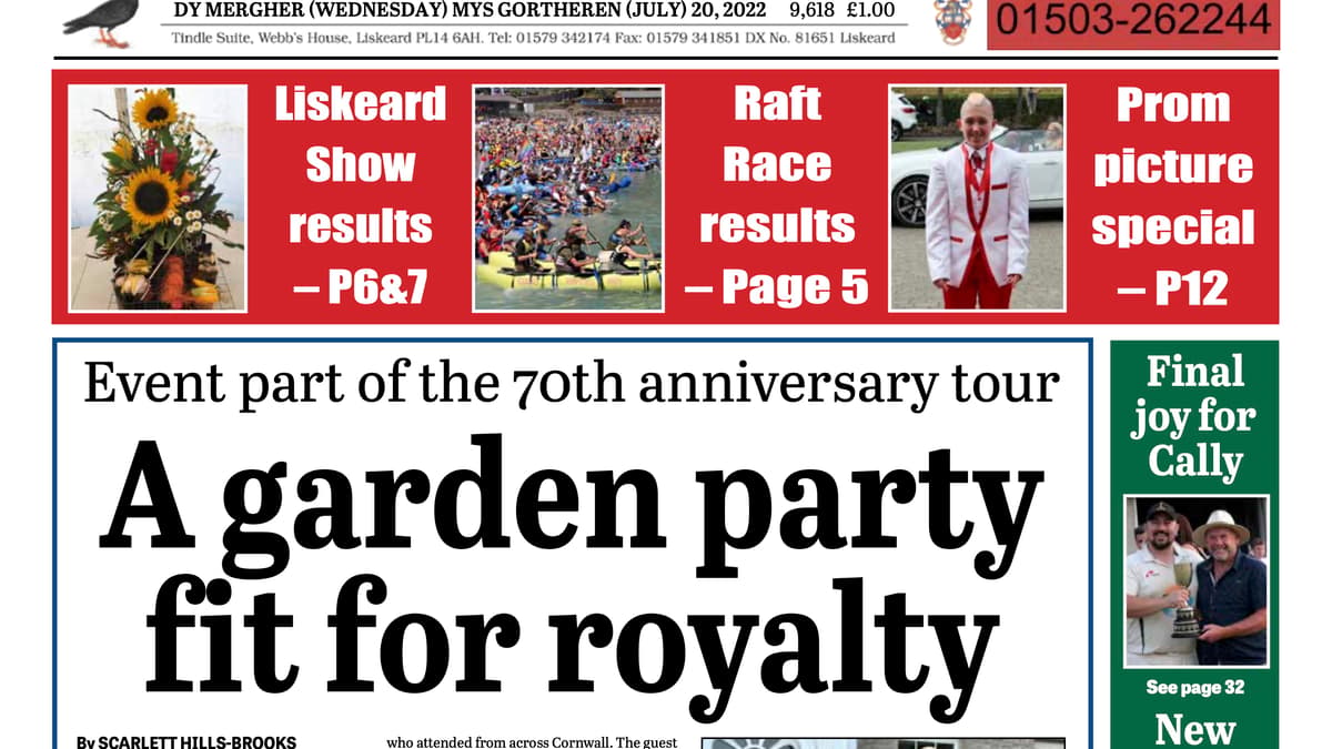 What’s in this week’s Cornish Times, on sale now | cornish-times.co.uk