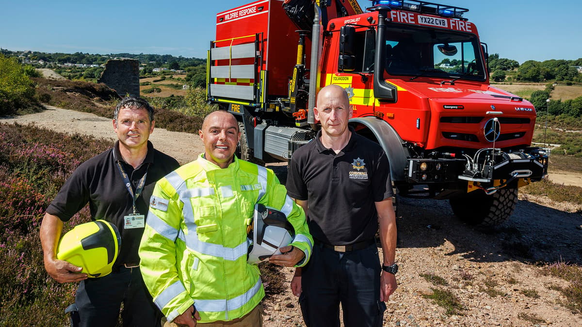 Cornwall fire team buy new wildfire response vehicle | cornish-times.co.uk