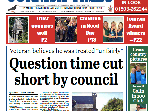 What’s inside this week’s Cornish Times? | cornish-times.co.uk
