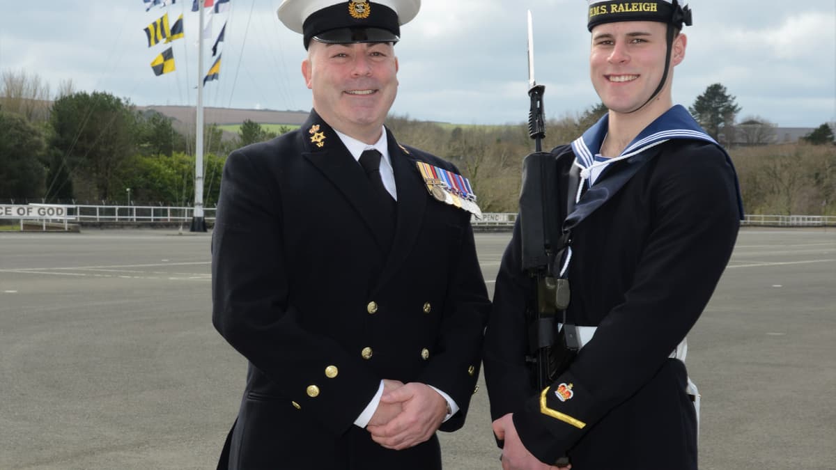 Father and son are reunited at passing out parade in Torpoint | cornish ...
