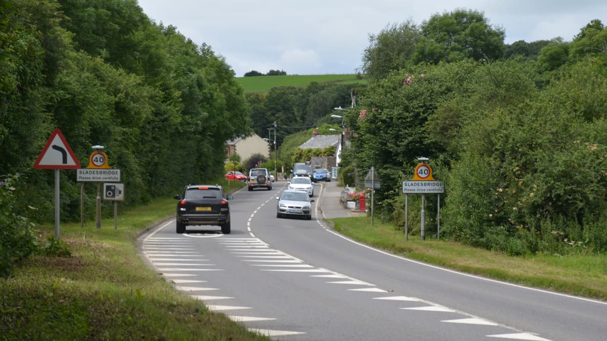 Severe delays between Bodmin and Wadebridge after car overturns on A389 ...