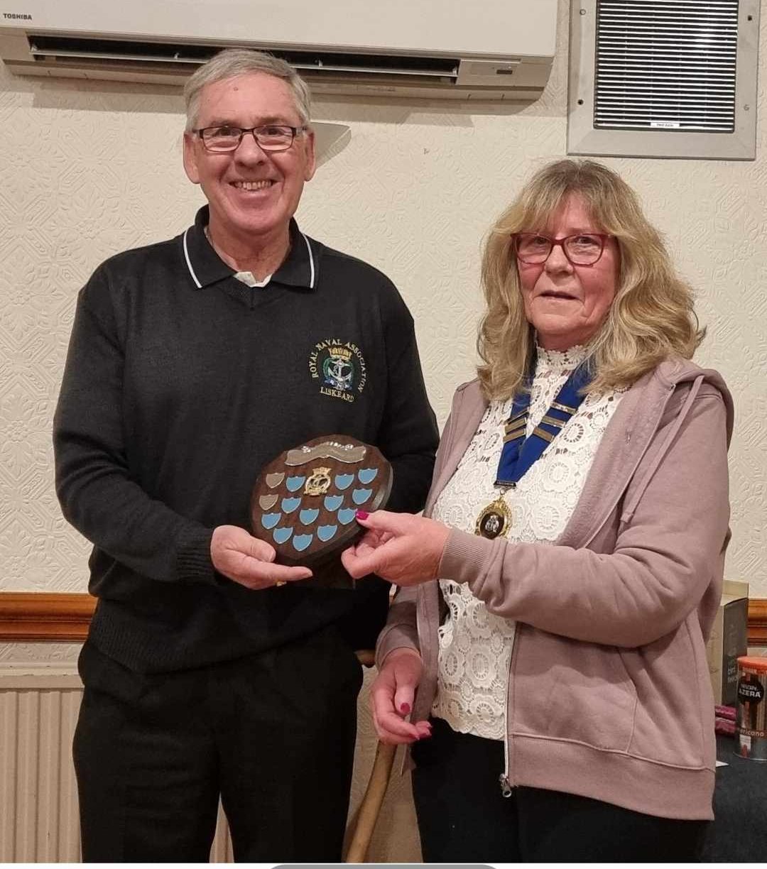 Liskeard Royal Naval Association member presented with prestigious ...