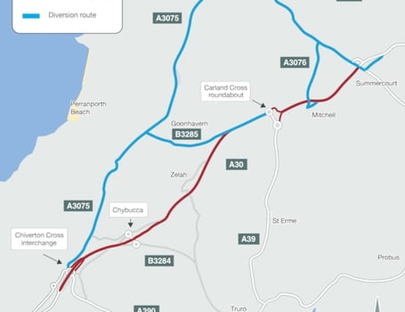 Drivers advised to plan journeys ahead of A30 weekend closure | cornish ...