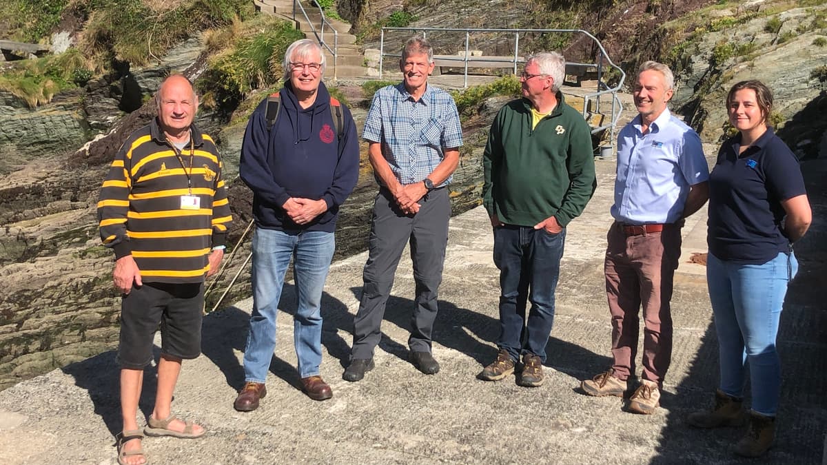 Restoration of storm battered Polperro Pier gets underway | cornish ...