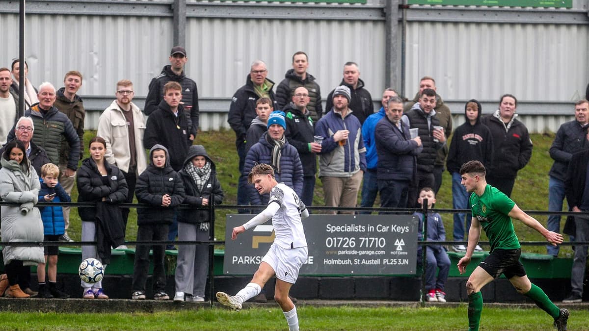 Marris' late stunner seals derby victory for St Austell at St Blazey ...