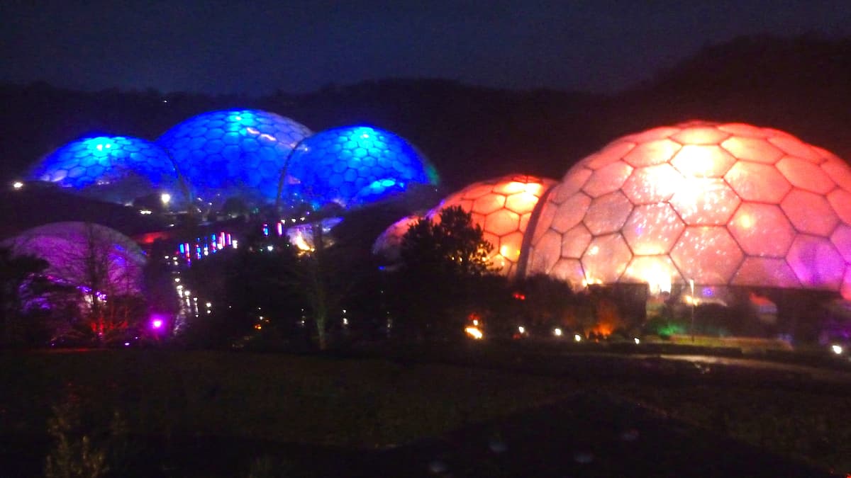 Review: Eden Project in Cornwall puts on a fabulous lighting show ...