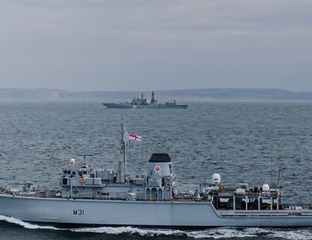 Royal Navy warships shadow Russian task group off Cornish coast ...
