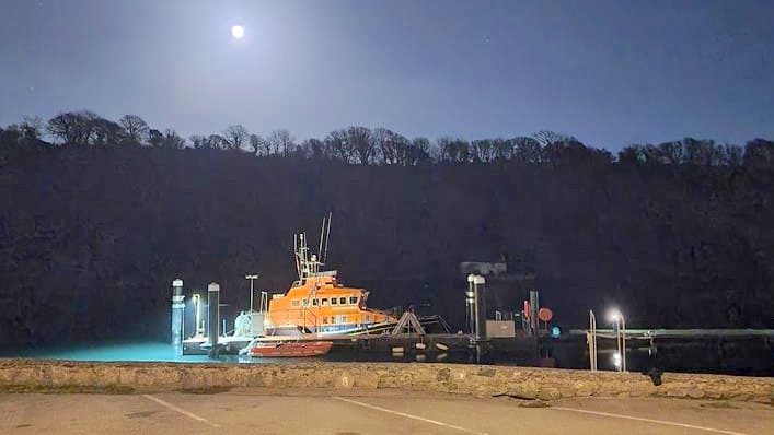 Fowey all-weather lifeboat crew aid casualty without even launching ...