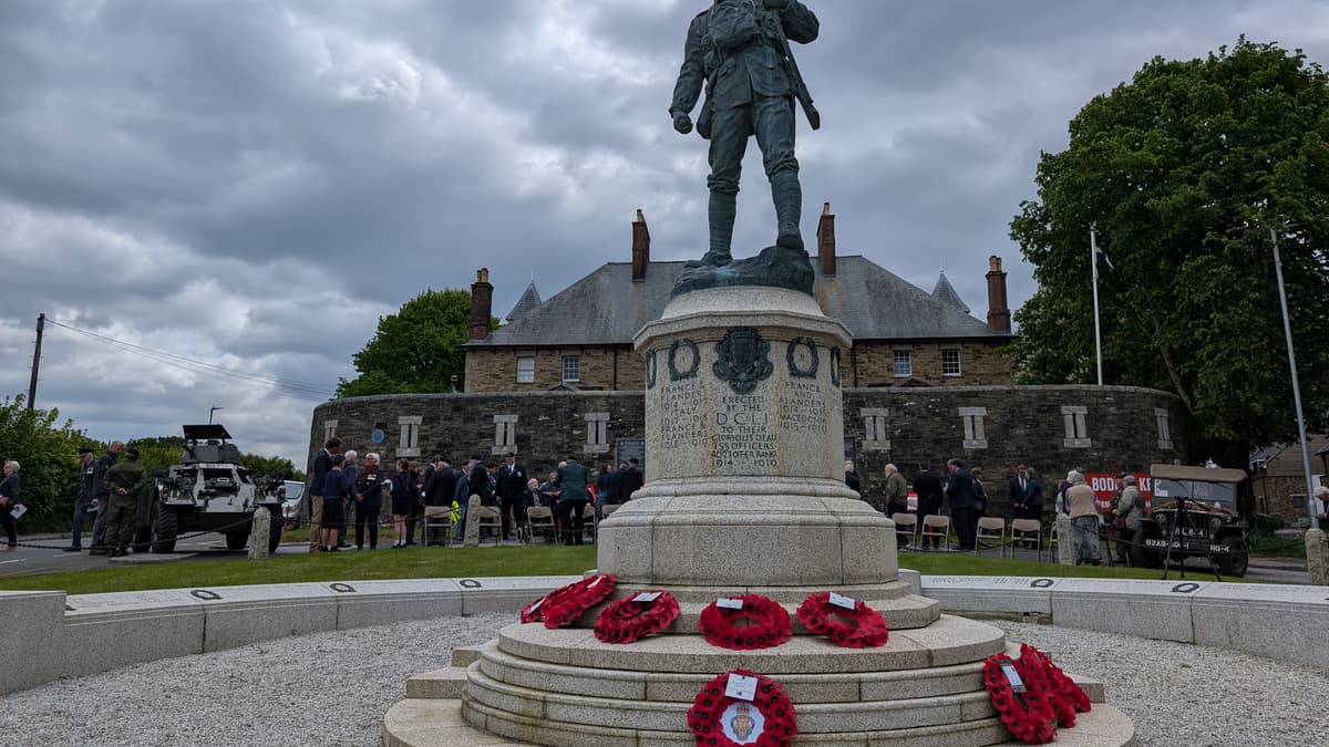 VE Day: Poignant ceremonies and burning beacons as Bodmin gives its ...