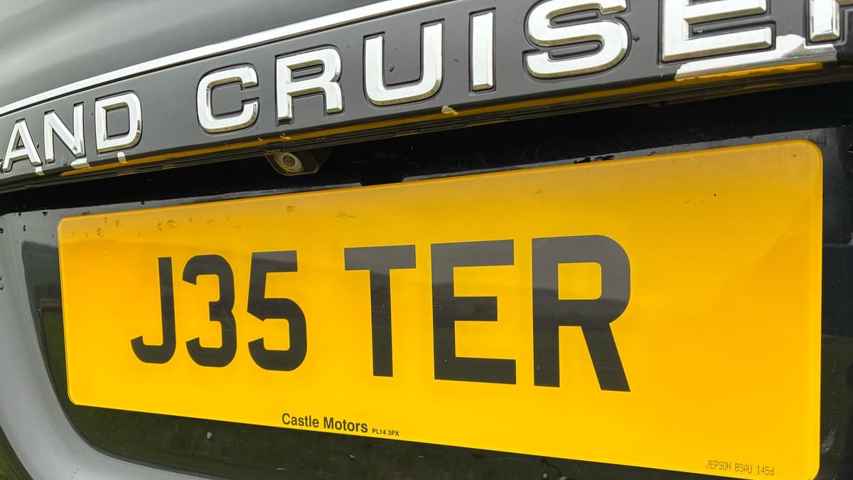 Jethro 'J35 TER' number plate sells for more than £30,000 | cornish ...
