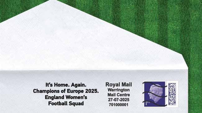 Royal Mail celebrates England triumph with special postmark | cornish ...