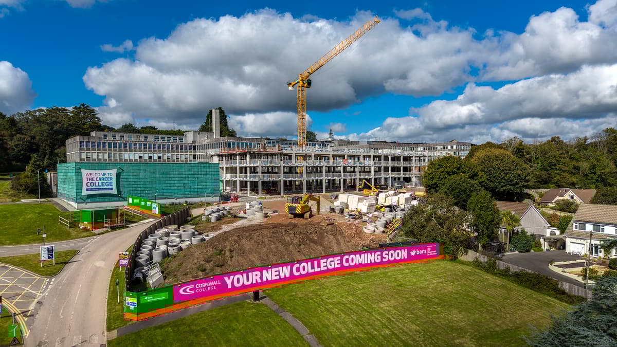 New building taking shape as St Austell Cornwall College campus is being transformed | cornish ...