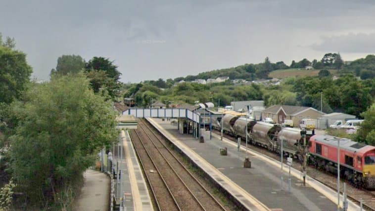 Accessible footbridge for railway station in Cornwall is within ...
