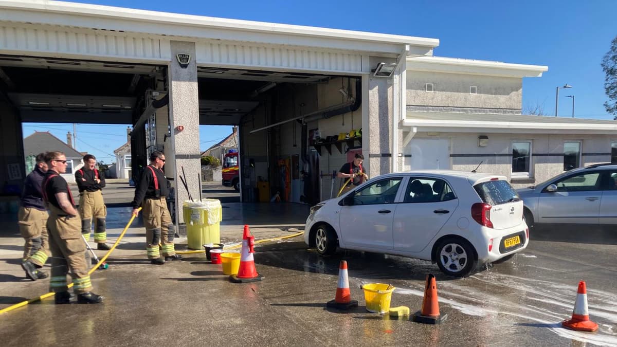 Hoses at the ready as Saltash crew host charity car wash | cornish ...