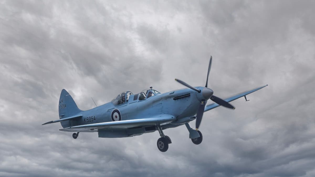 Crowds marvel as iconic Spitfire flies over the skies of Cornwall ...