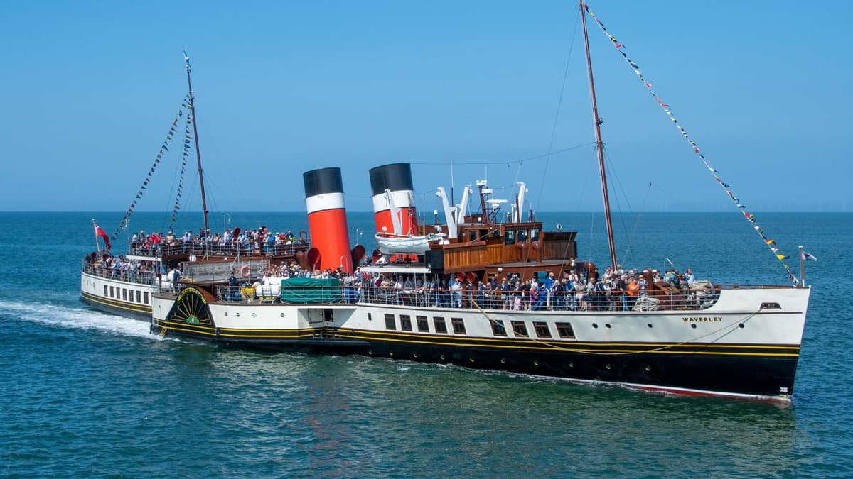 World’s last seagoing paddle steamer Waverley will be cruising off ...